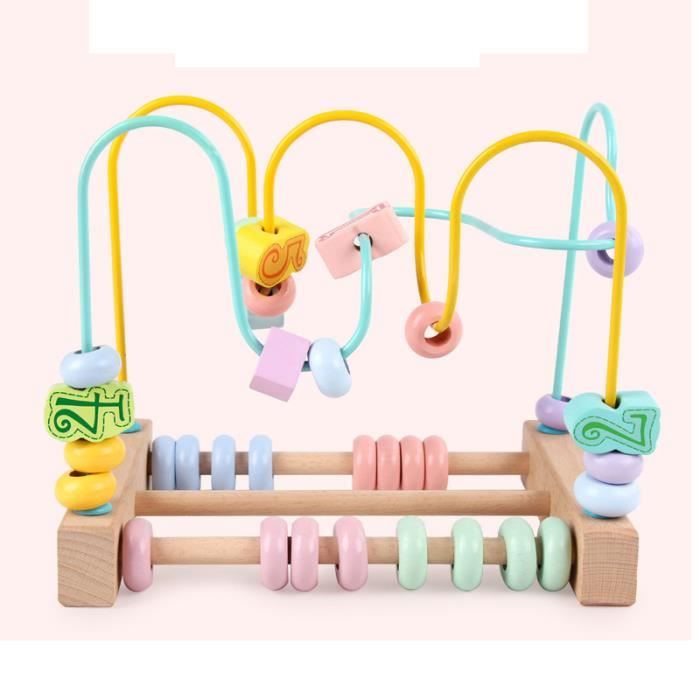 Jouet d'Activité en Bois pour Bébé - Labyrinthe de Perles - Multicolore ... Jouet d'Activité en Bois pour Bébé - Labyrinthe de Perles - Multicolore ...