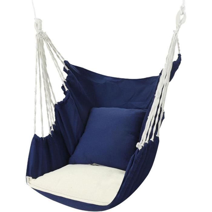 Chaise Suspendue,Chaise Hamac,130X100Cm Hamac Chaise Suspendu De Corde ...
