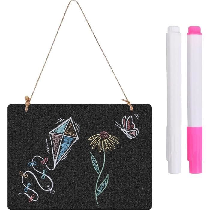 Petits Tableaux Noirs En Bois Mini Tableau Ardoise Double Face Tableaux ...