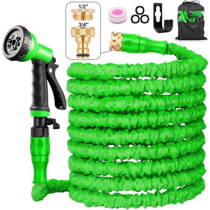 Tuyau D'Arrosage Extensible De Tuyau Magique Flexible Avec Pistolet À ...
