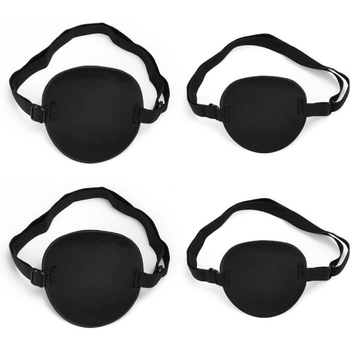 4 Pièces Cache Oeil, Réglables Cache Oeil Medical, Patch Oeil Oculaire ...