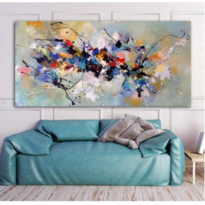 Graffiti Art Affiches Coloré Splash Toile Tableau Peinture Abstrait ...