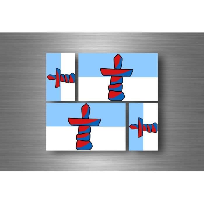 4x autocollant sticker voiture tribu indienne amerindienne usa inuits ...