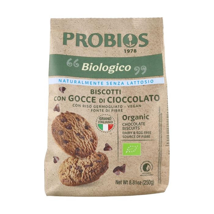 PROBIOS - Biscuits végans aux pépites de chocolat avec riz germé 250 g ...