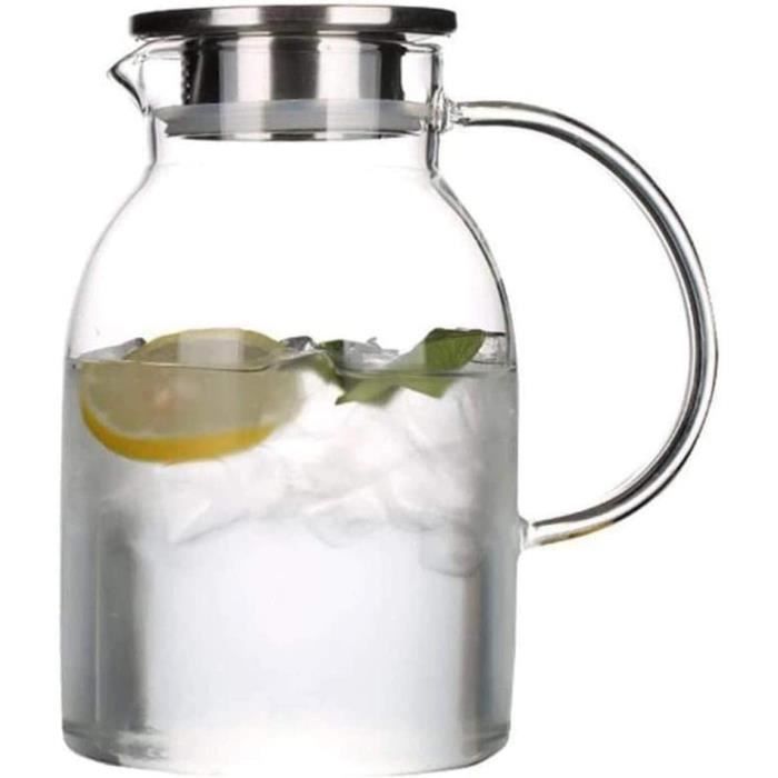 Carafe Théière Carafe En Verre Borosilicaté Carafe À Eau Avec Couvercle ...