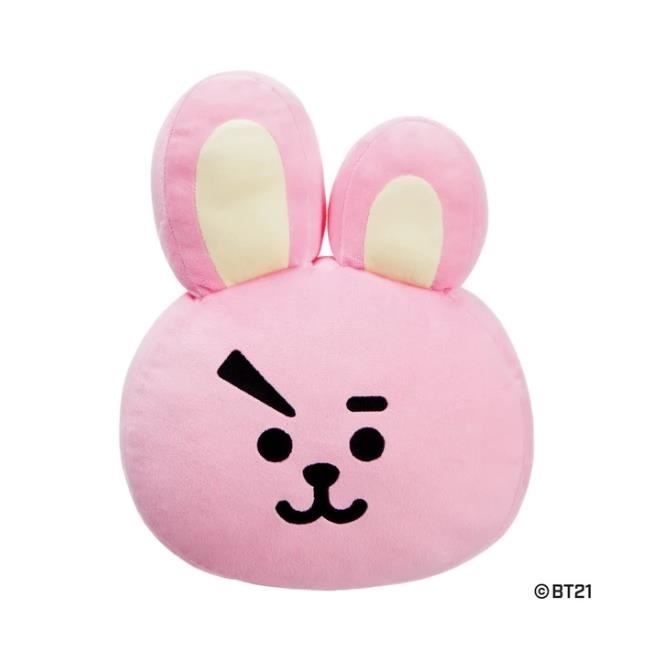 Coussin - AURORA - Cooky - 37 cm - Peluche - Rose - Licence officielle ...