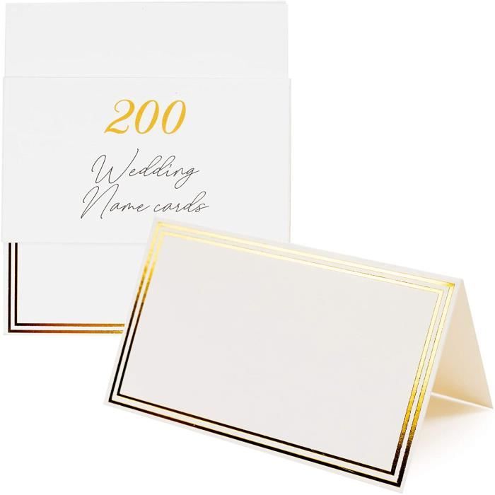 Carton De Placement - Limics24 - Twiddlers 200 Marque-Places Élégantes ...