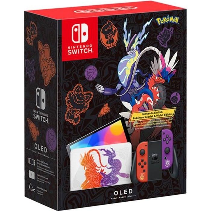 Console Nintendo Switch – Modèle OLED Édition Pokémon Écarlate & Violet ...