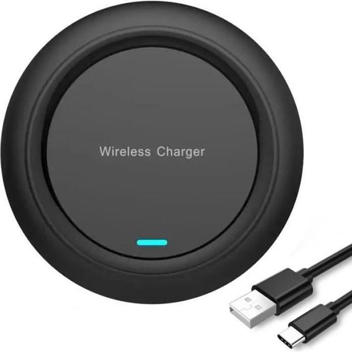 Chargeur sans Fil - ROHS - 15W - Induction Universel - USB-C - Noir ...