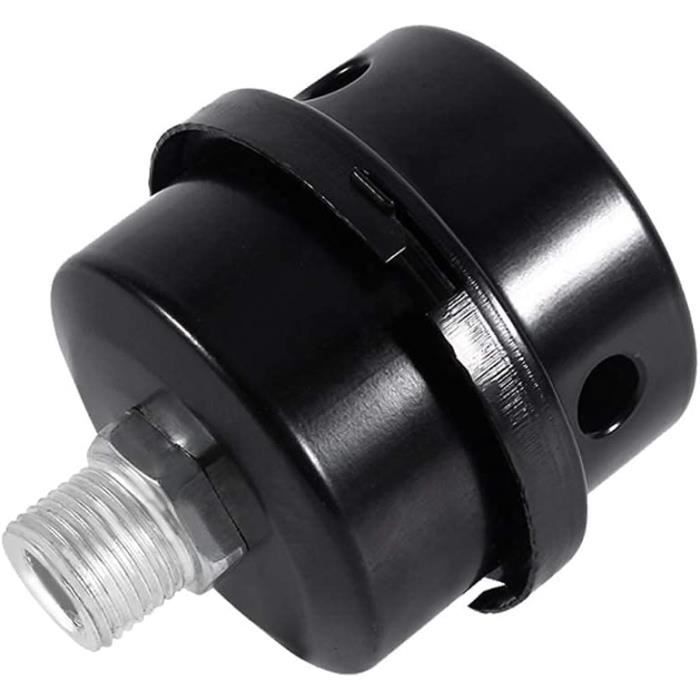 Silencieux pour compresseur d'air - Métal noir Métal Filtre d'admission ...