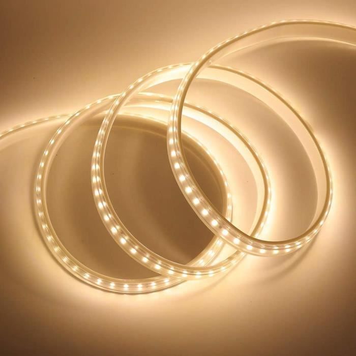 Ruban À Led, Bande Led, 120 Leds-M Lumineux Bandeau Led 220V, 2835 Ip65 ...