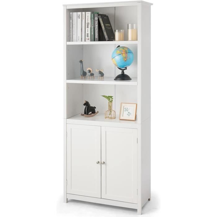 Bibliothèque Haute, Meuble De Rangement En Bois, 3 Compartiment Ouverte ...