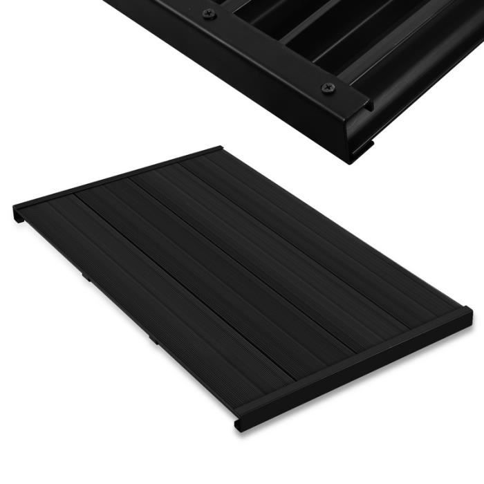 Vigevee Élément de sol Dalle de sol PVC anthracite Outdoor 100x58cm ...