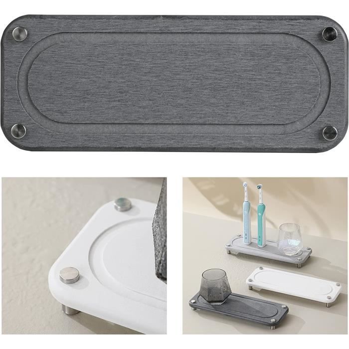 Support de lavabo avec niche,YSTP Sous-verre absorbant antidérapant ...