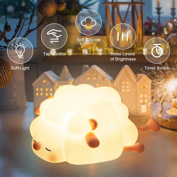 Veilleuse Bébé, Lampe De Chevet Pour Enfants Lampe Kawaii Deco Chambre ...