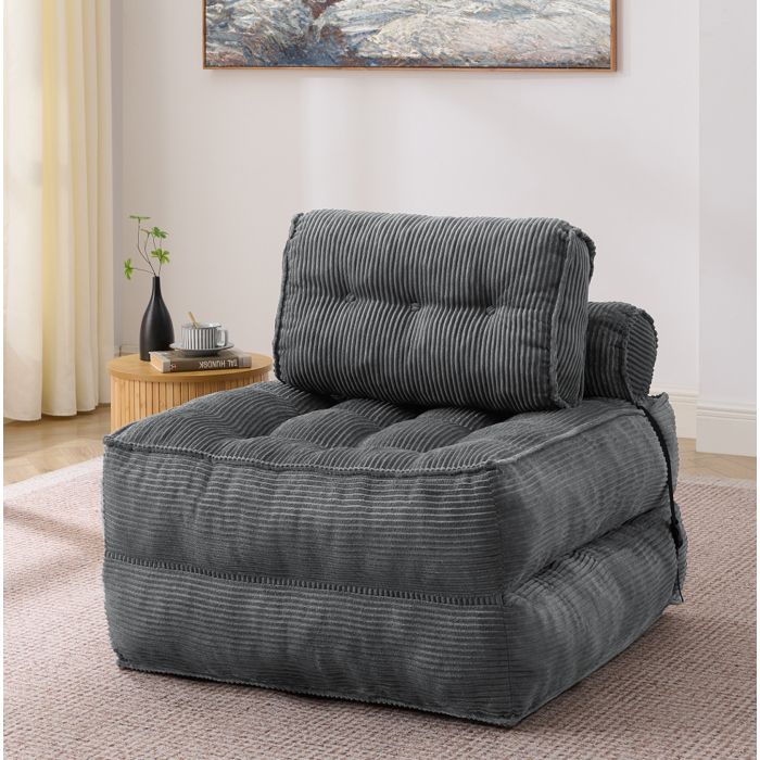 Fauteuil de sol 1 place - WUVWAY - 2 en 1 pliable, dossier reglable ...