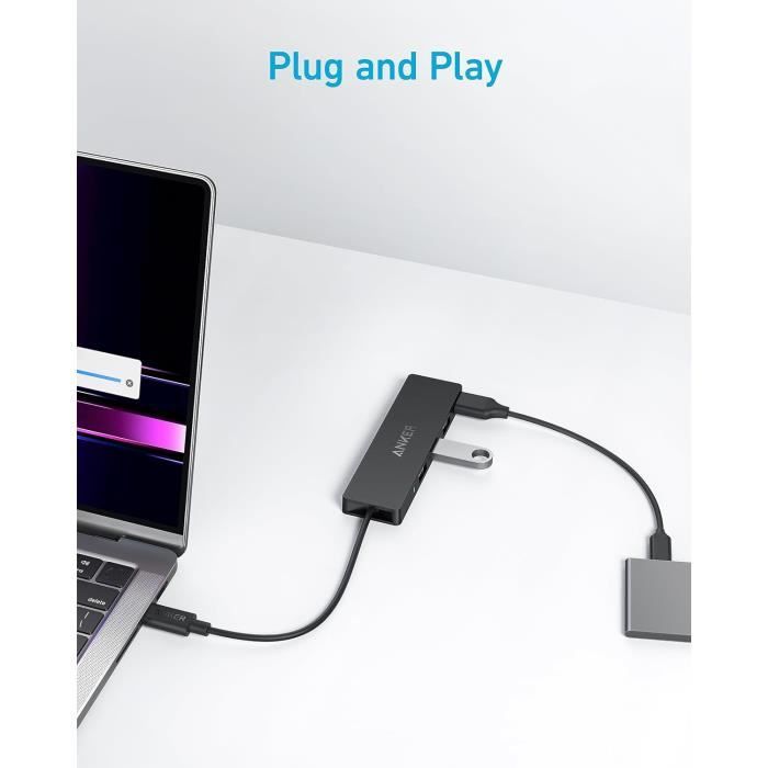 Hub Usb C, Adaptateur Macbook Pro Avec Multiple Ports Usb 3.0, Otg 5 ...