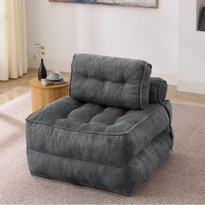 Fauteuil de sol 1 place - WUVWAY - 2 en 1 pliable, dossier reglable ...