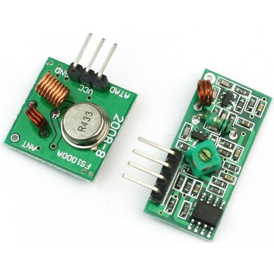 433Mhz RF Wireless Transmitter + Receiver Link Kit Module Wireless pour Arduino - Cdiscount ...