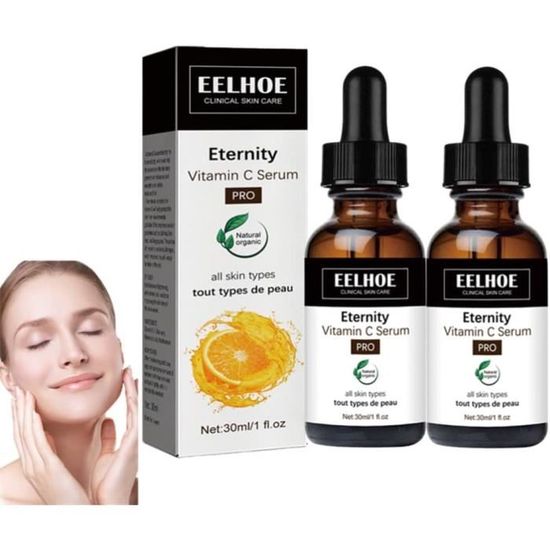 Sérum - Eelhoe - Eternity - Vitamine C - Acide Hyaluronique - Anti-âge (2pcs) - Cdiscount Au ...