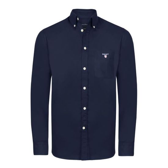 Gant Homme Chemise Bleu Marine Reglar Fit Bleu Marine - Cdiscount Prêt ...