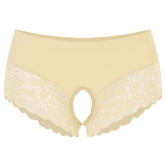 YIZYIF Femme String Sexy Ouvert Entrejambe Dentelle Sous-vêtement ...