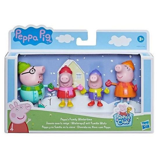 Pack Aventure Jouons sous la neige pour Peppa Pig et sa famille 4 ...