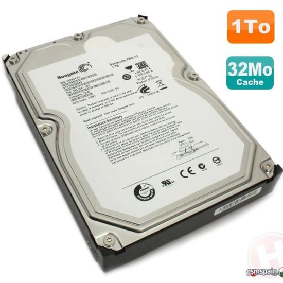 Disque Dur 1To SATA 3.5" Seagate Barracuda ST31000528AS 9SL154 7200RPM ...