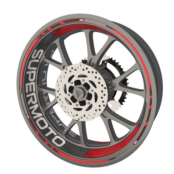 Kit déco jantes KTM Supermoto SMC #E84C3D - Cdiscount Auto