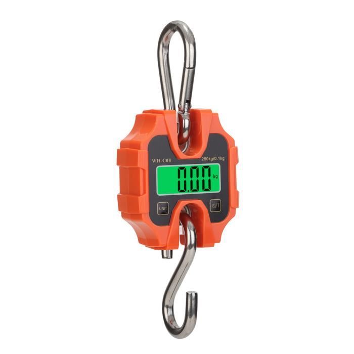 Balance électronique manuelle à écran LCD, 250kg, avec rétro éclairage ...