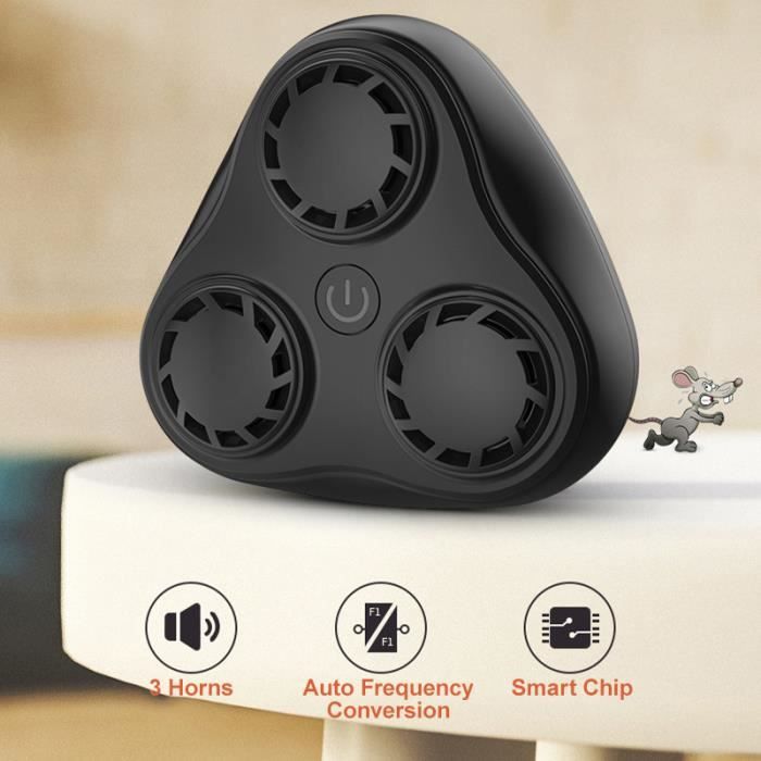 Répulsif à ultrasons pour rongeurs 3 Corne haute puissance,Répulsif à ...