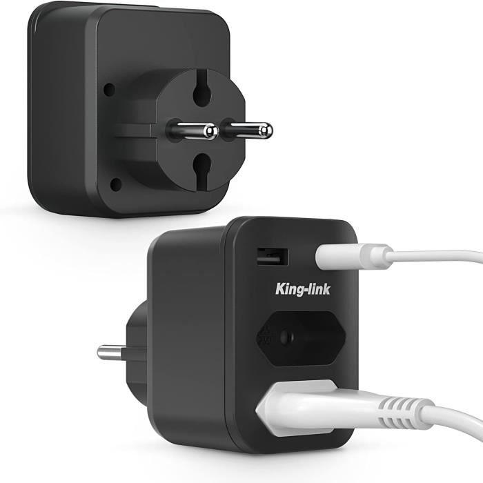 Usb Prise, Multiple Prise 4000W, Prise Européenne(250W-16A), Adaptateur ...