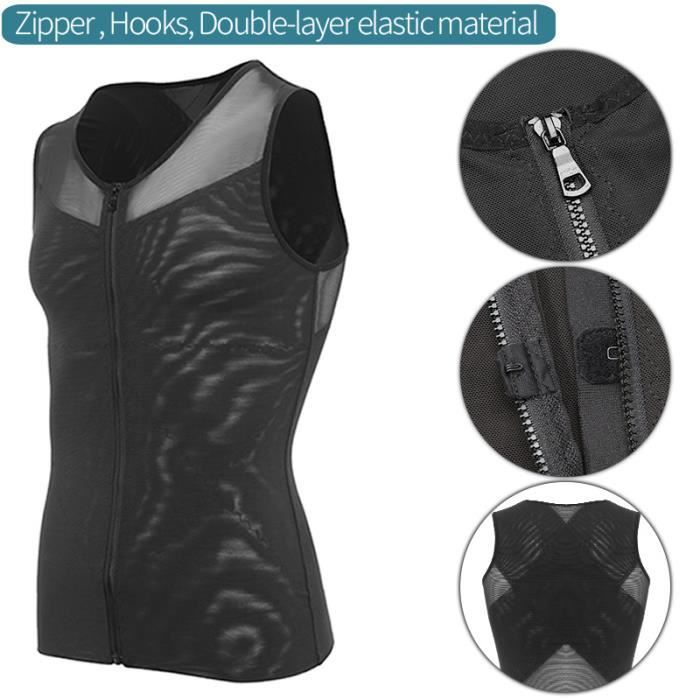 (MNoir)Hommes Body Shaper Abdomen Minceur Shapewear Ventre Façonnant ...