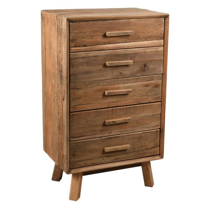 Commode en pin recyclé REWOOD - Cdiscount Maison