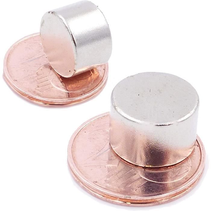 5 Mini Aimants Disques 12x8mm | N52 Niveau Le Plus Forte - Aimants en ...