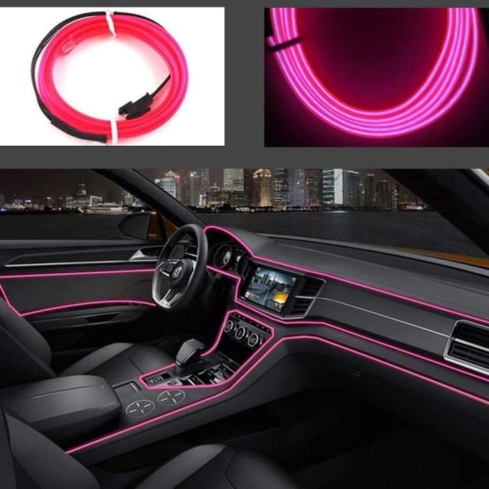 Kit De Voiture De Lumière De Câble Métallique El 5m-16ft Néons Sous Le ...