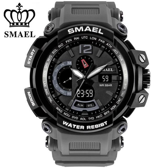 Montres,Relogio masculino SMAEL Marque Montres De Sport pour Hommes 5AMT montre Bracelet ...