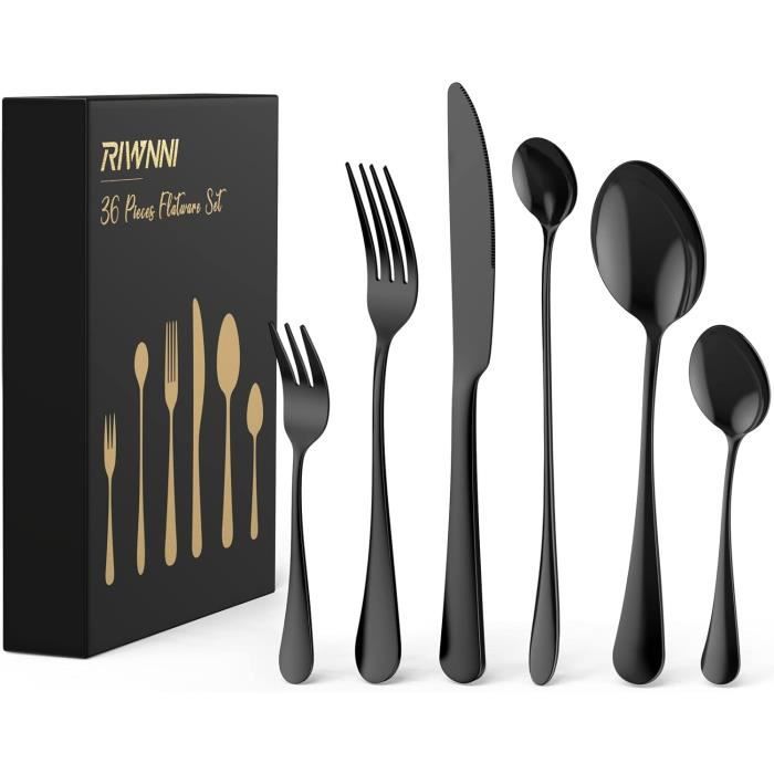 Couverts De Table,36 Ensemble De Couverts Pour 6 Personnes, Couverts En ...