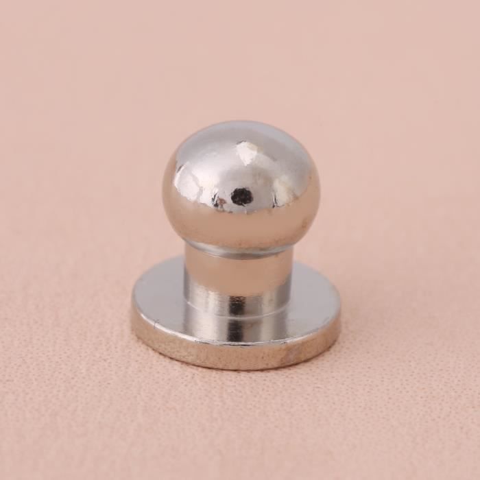 Bouton de rivet 20pcs tête ronde en cuivre solide clou rivet bouton ...