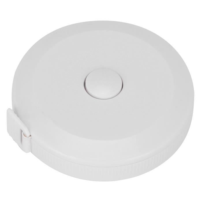 Ruban à mesurer rétractable automatique KIMISS - 1,5m - Blanc PVC ...