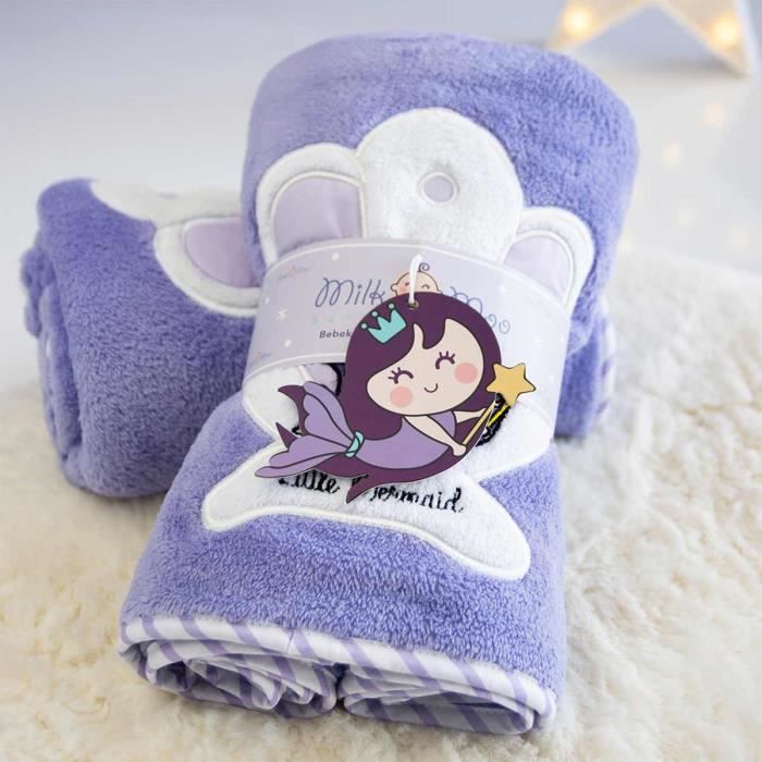 Milk&Moo Petite Sirene, Couverture bébé ,couverture caline pour berceau ...