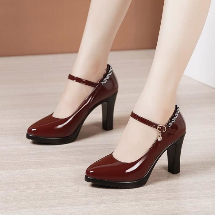 Style De Bureau Décontracté, 5cm Talons Hauts, Élégant Et À La Mode ...