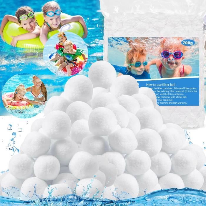 ENCOUN 700g Balle Filtrante Piscine, Boules de Filtre de Piscine ...