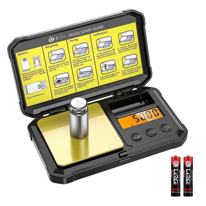 Balance de Precision 0.01g, ORIA 200g-0,01g Balance de Cuisine, Balance de Poche Numérique ...