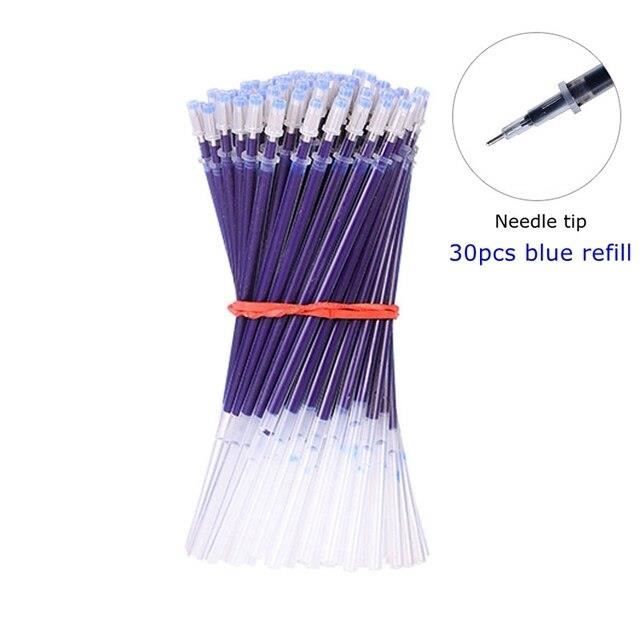 STYLO,blue-refills-30pc A--Ensemble de stylos à encre Gel, 5-23 pièces ...
