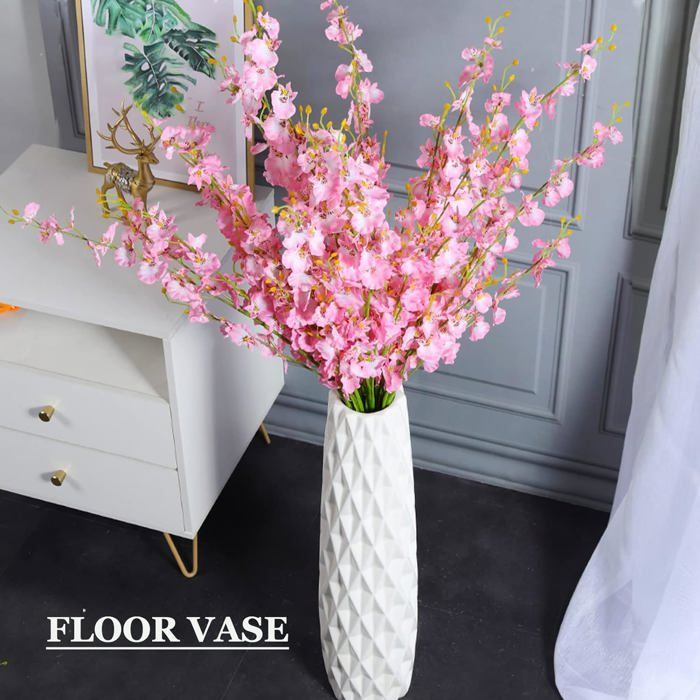 Vase De Sol Blanc De 61 Cm De Haut, Grand Vase Décoratif En Céramique ...