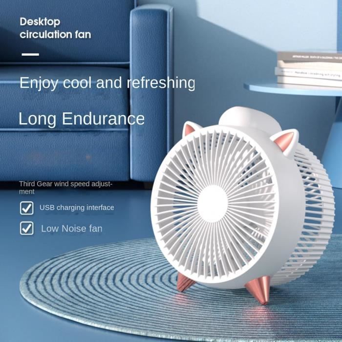 Ventilateur De Bureau À Circulation D'Air, Ventilateur Rechargeable ...