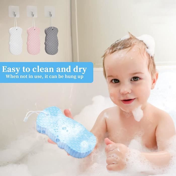 4pcs Super Soft Exfoliating Bath Sponge Brosse Douche Exfoliante Ultra