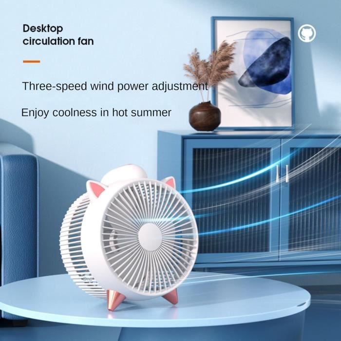 Ventilateur De Bureau À Circulation D'Air, Ventilateur Rechargeable ...