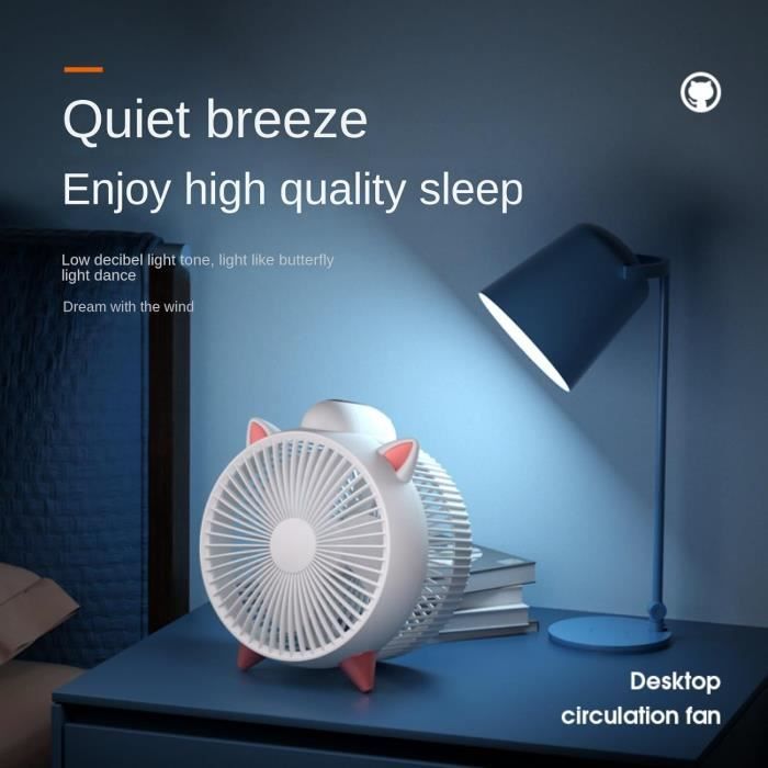 Ventilateur De Bureau À Circulation D'Air, Ventilateur Rechargeable ...